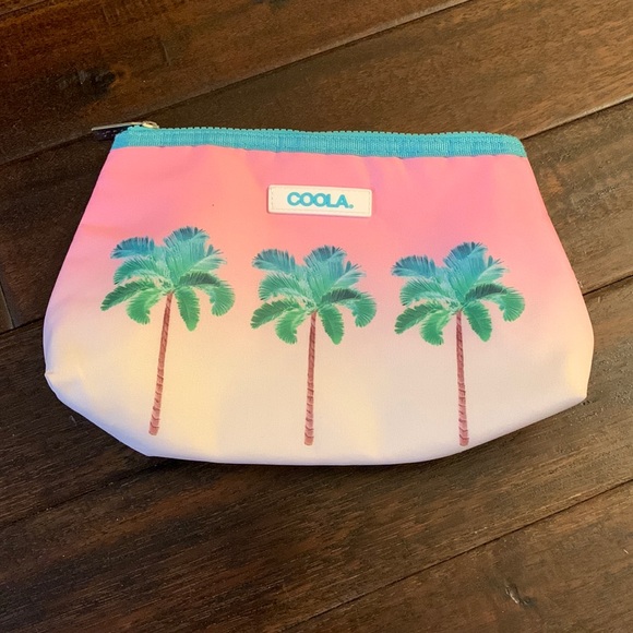 COOLA | Bags | Coola Three Palm Trees Zip Pouch Euc | Poshmark
